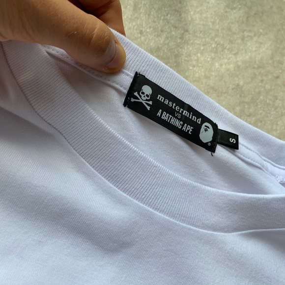 Bape | Shirts | Bape X Mastermind White Ape Head Tee | Poshmark